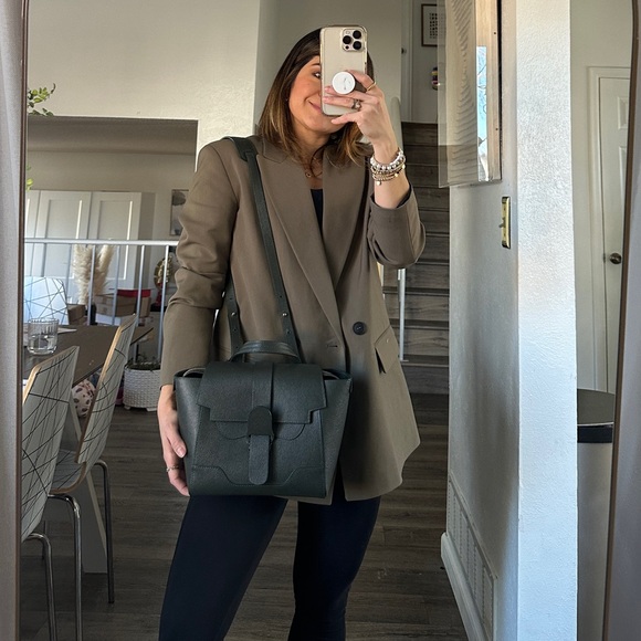 Senreve | Bags | Mini Maestra Pebbled Leather 4way Convertible Handbag ...